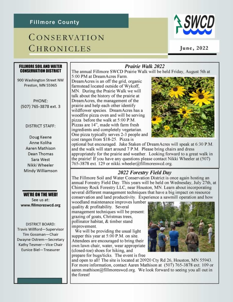 Conservation Chronicles June 2022