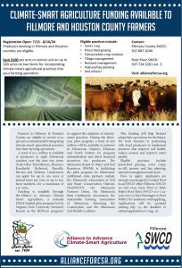 Climate-Smart Agriculture Funding available to Fillmore and Houston ...